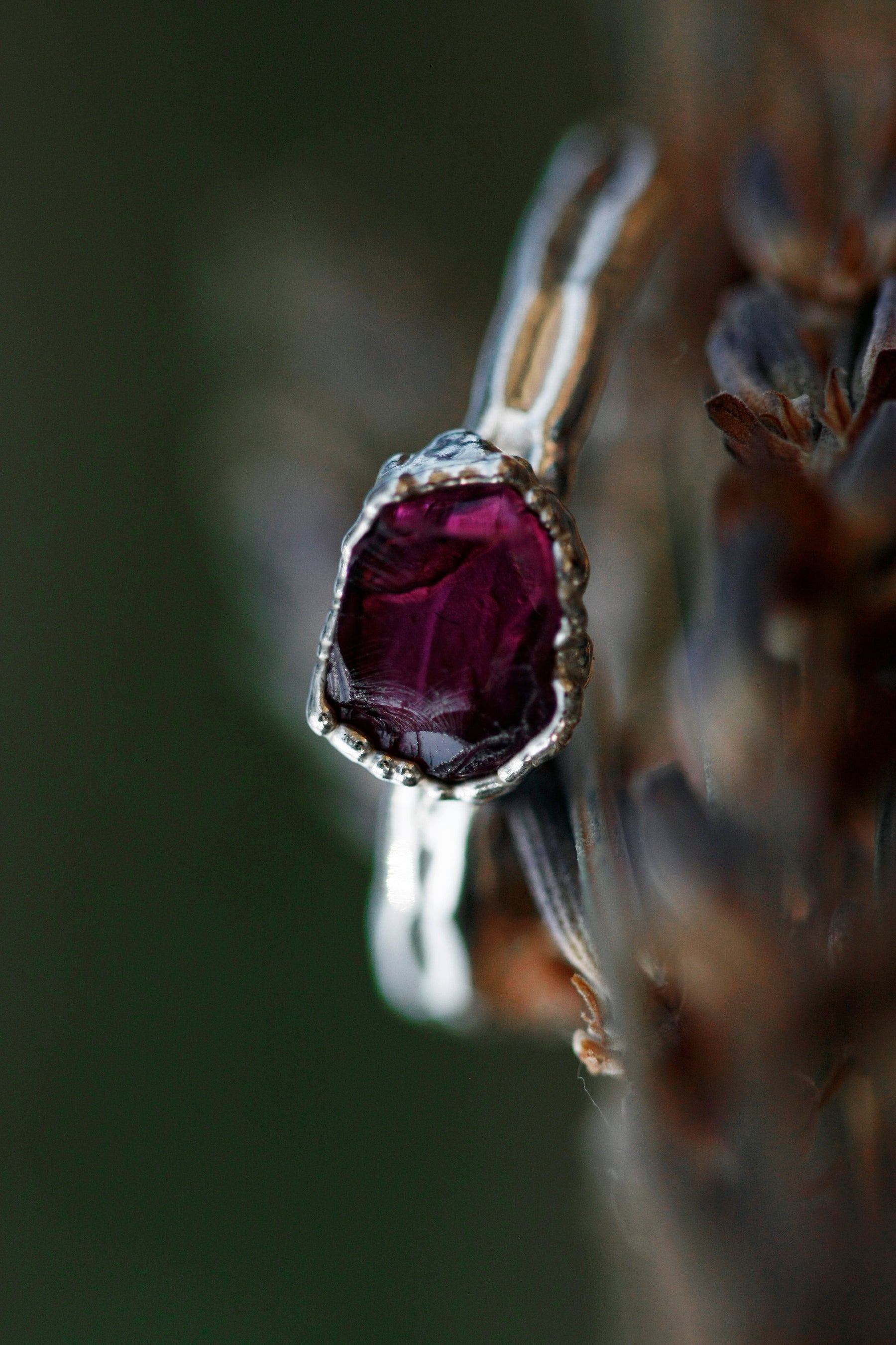 Garnet Birthstone Ring · January Stackable Jewelry – Little Sycamore