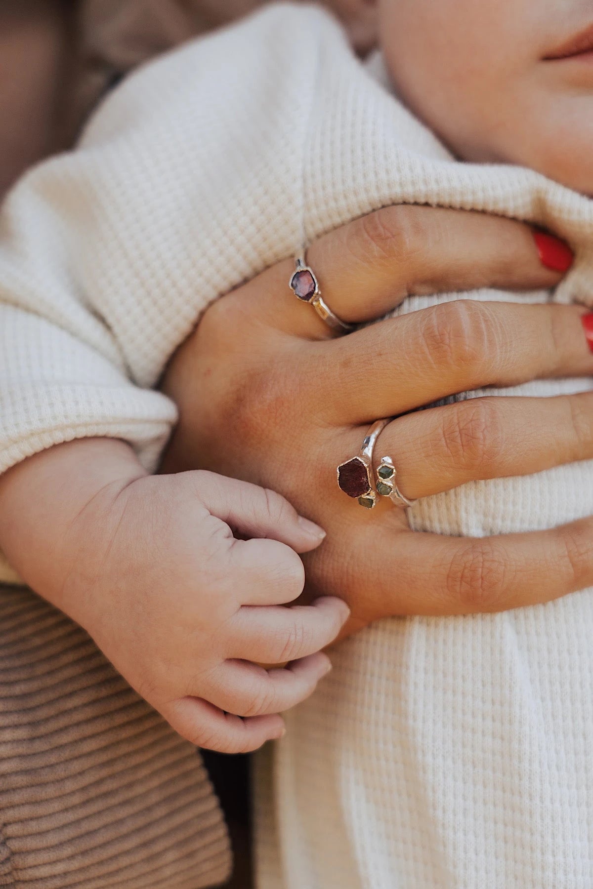 Garnet Birthstone Ring · January Stackable Jewelry – Little Sycamore