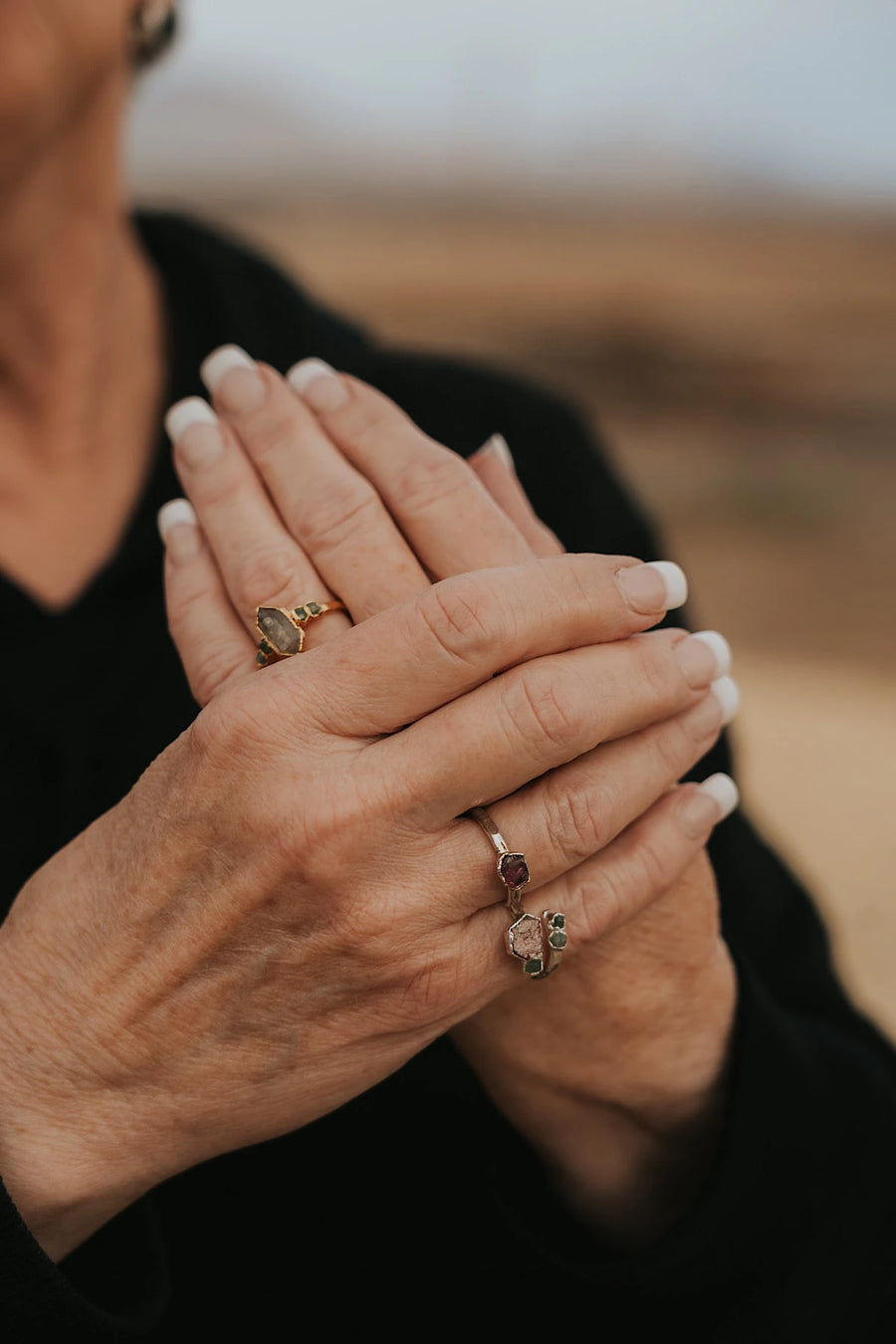 Garnet Birthstone Ring · January Stackable Jewelry – Little Sycamore