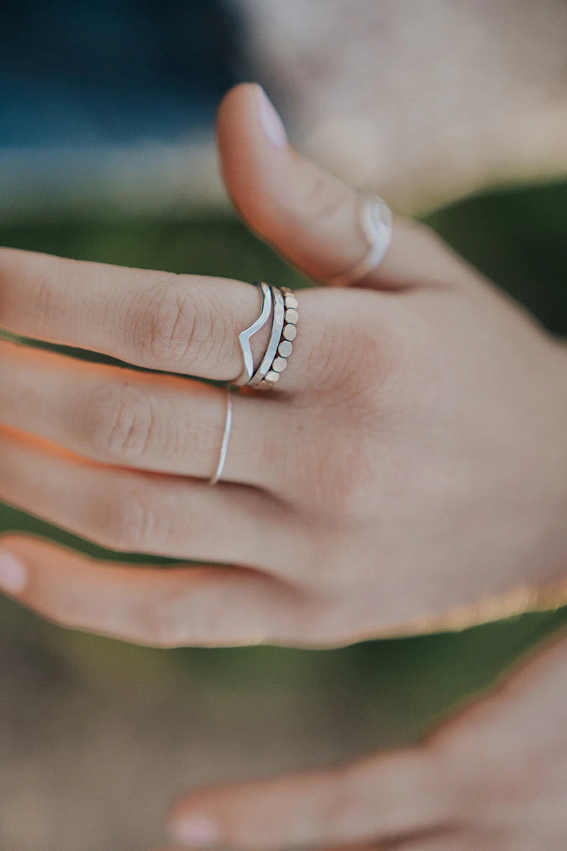 Peak Ring - Mountain Inspired Stacking Ring – Little Sycamore