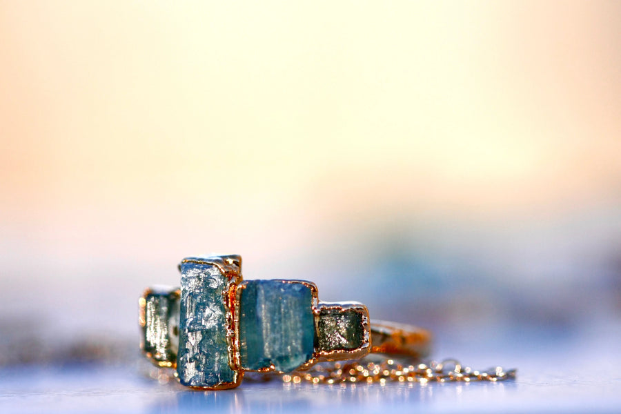 Tourmaline and Aquamarine Ring · October and March Birthstone Jewelry ...